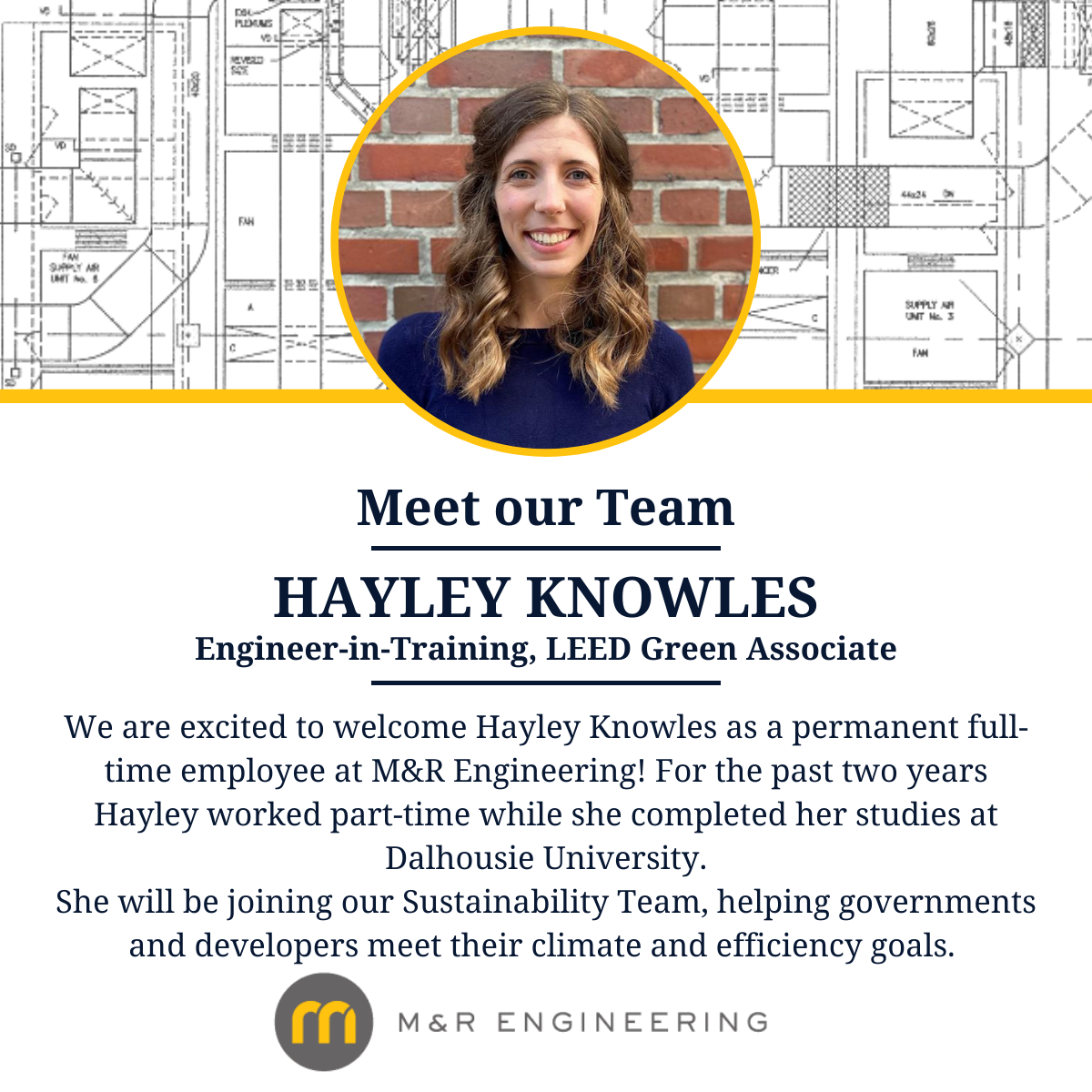 Meet our Team - Hayley Knowles — M&R Engineering Ltd. - Mechanical and ...
