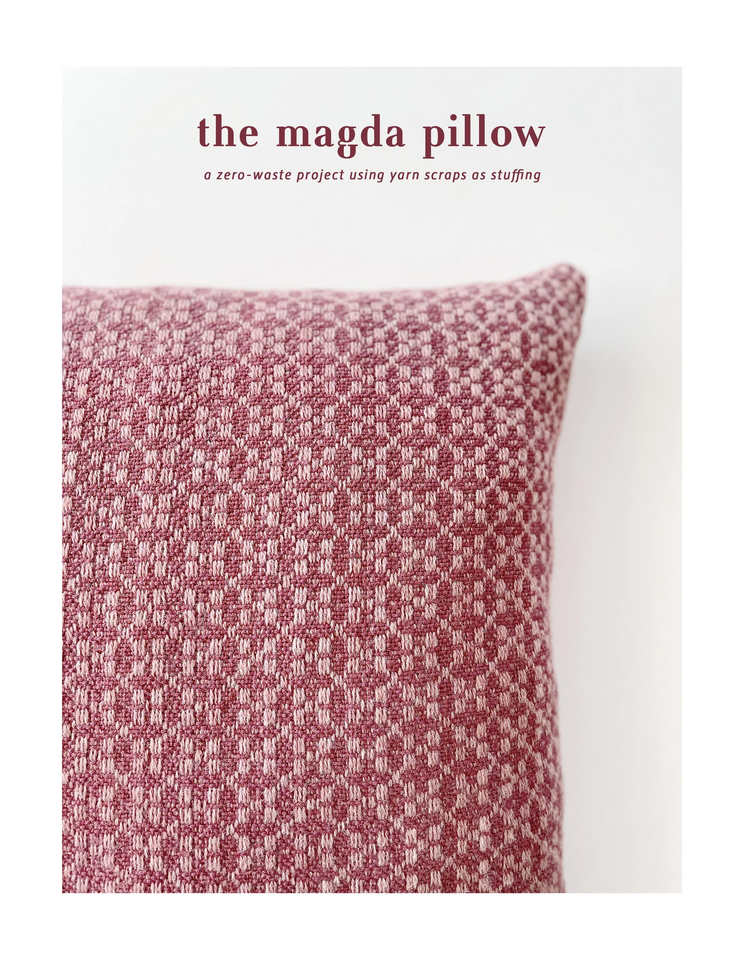 the magda pillow: downloadable weaving pattern — Weaver House