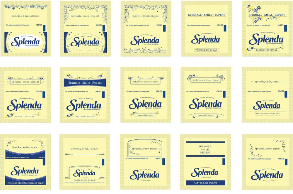 SPLENDA PACKAGING — CREATED BY JENN