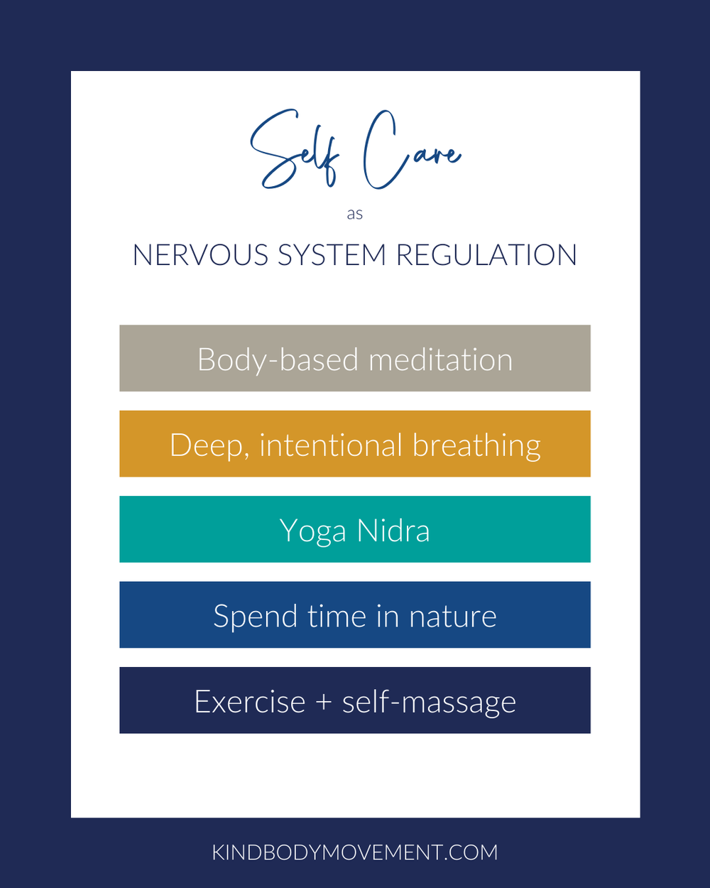 Self-Care as Nervous System Regulation — KindBody Movement