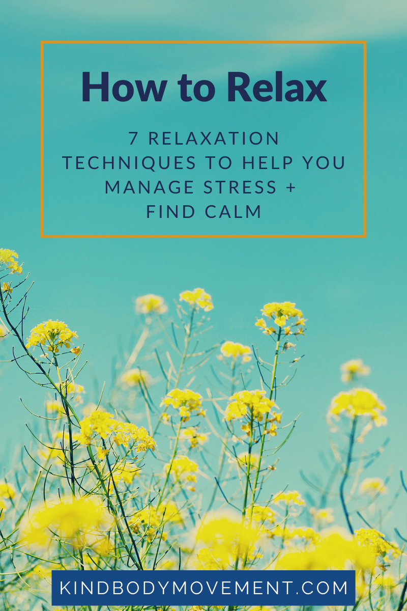 How to Relax — KindBody Movement