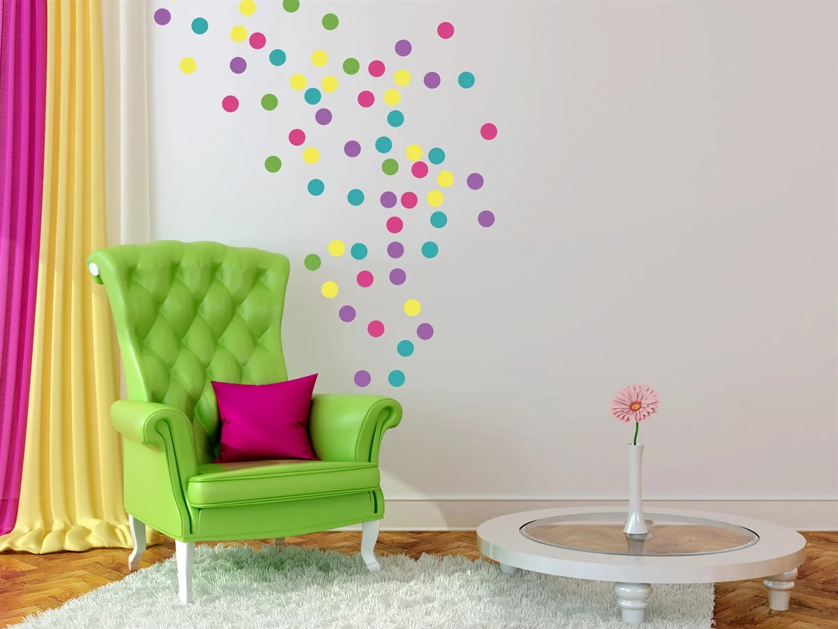 Fun and Colorful Confetti Wall Decals to Dress You Any Room