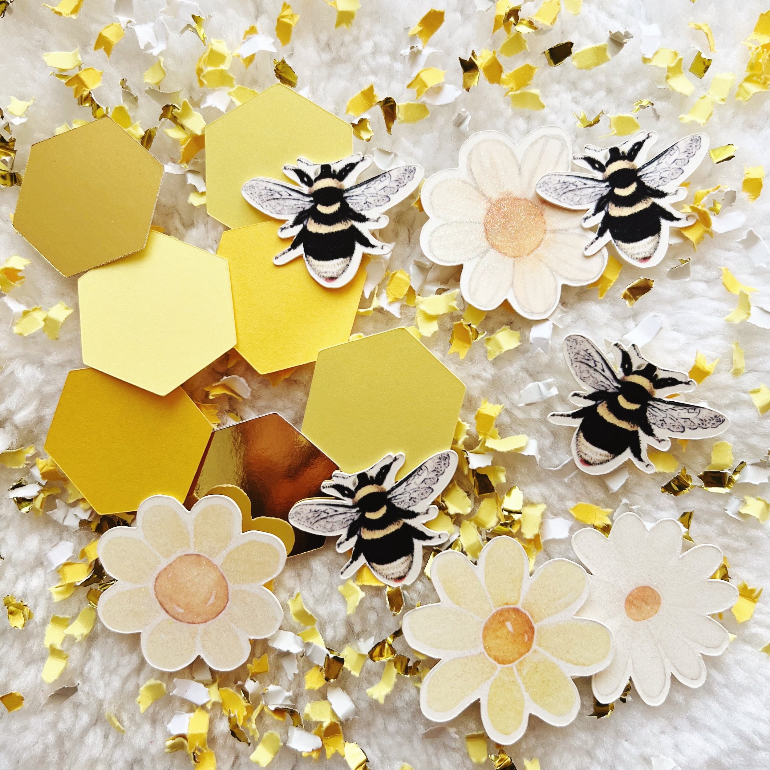 Bright Rainbow Party Confetti