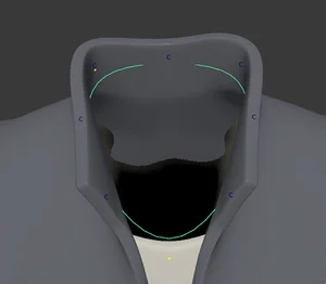 Collar rig with joints and cMuscleKeepOut nodes — Riham Toulan