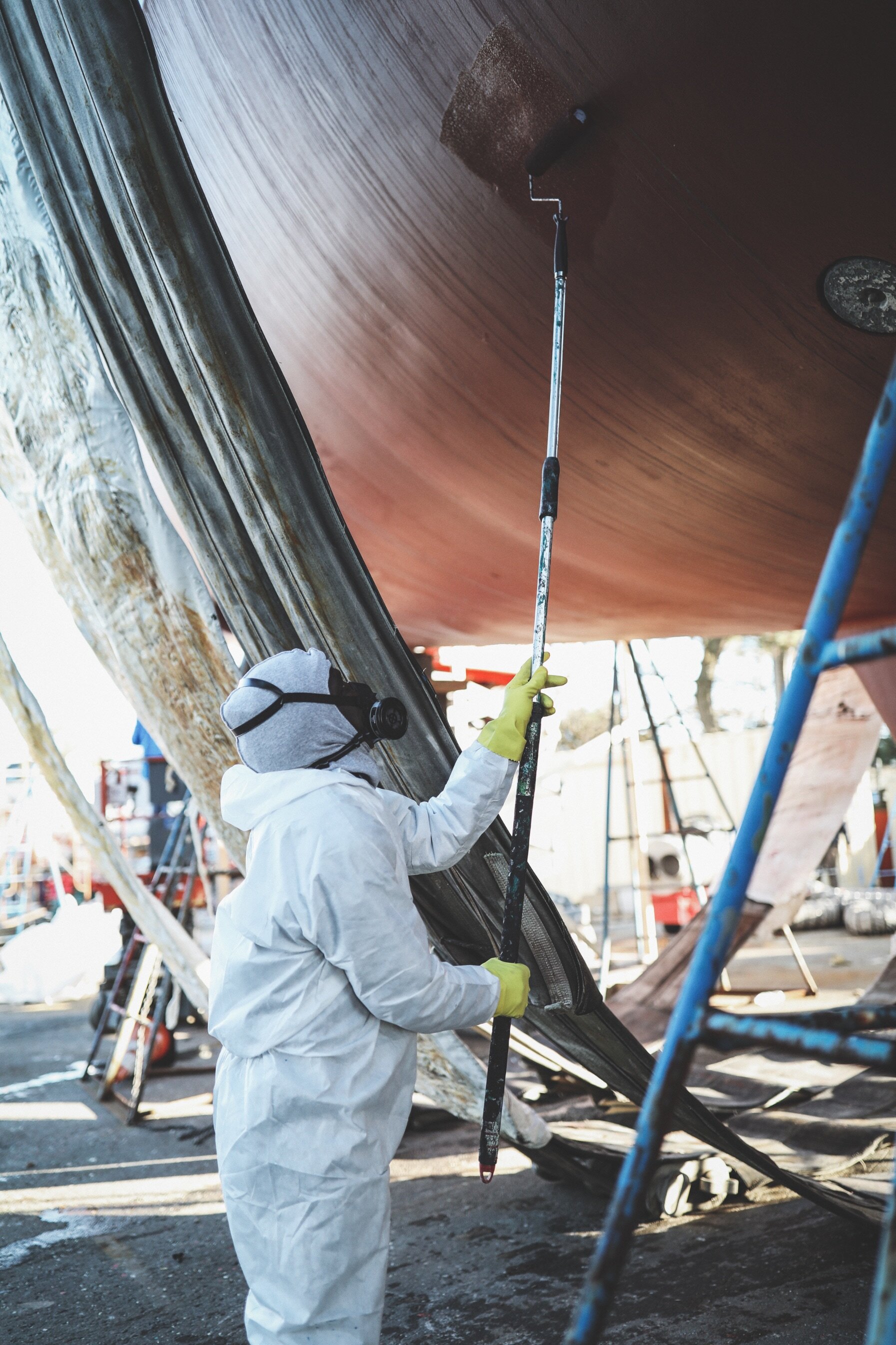 Yacht Painting | Experienced Paint Team — Safe Harbor Newport Shipyard