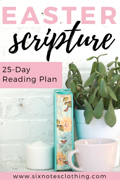 Easter Reading Plan - 25 Day Outline — six notes clothing - christian ...