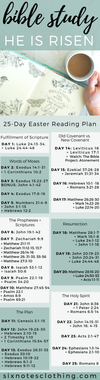 Easter Reading Plan — six notes clothing - christian clothing and ...