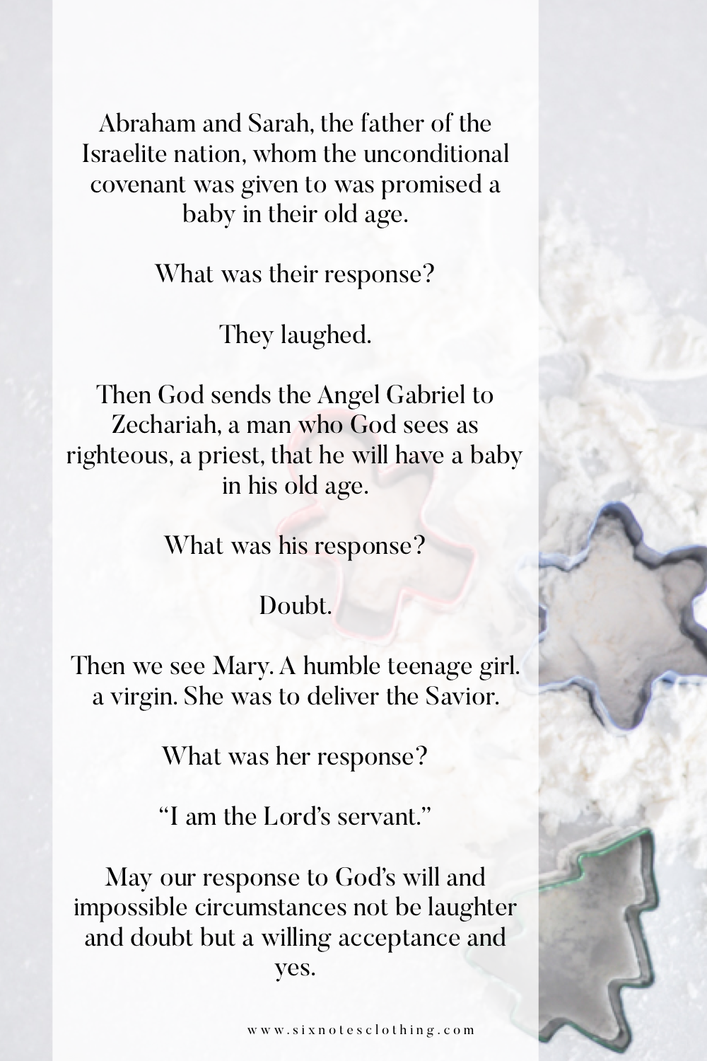 How Do We Respond To the Impossible — six notes clothing - christian ...