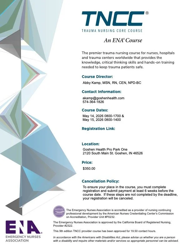 TNCC Courses — Indiana ENA