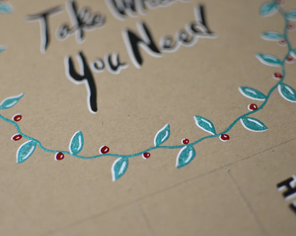 Take What You Need Flyer — Jaycie Kim Design