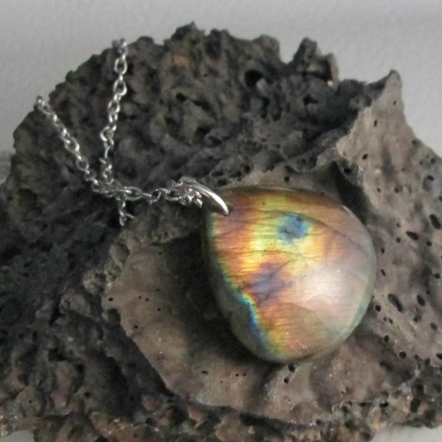 Natural Labradorite Jewelry, Rock Necklaces with Flash — CindyLouWho2
