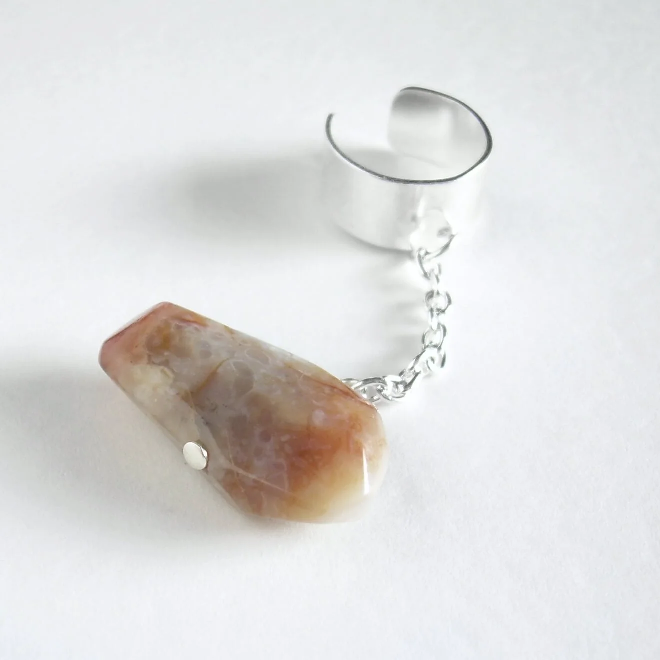 Dinosaur Coprolite Ear Cuff, Fossil Cartilage Jewelry — CindyLouWho2