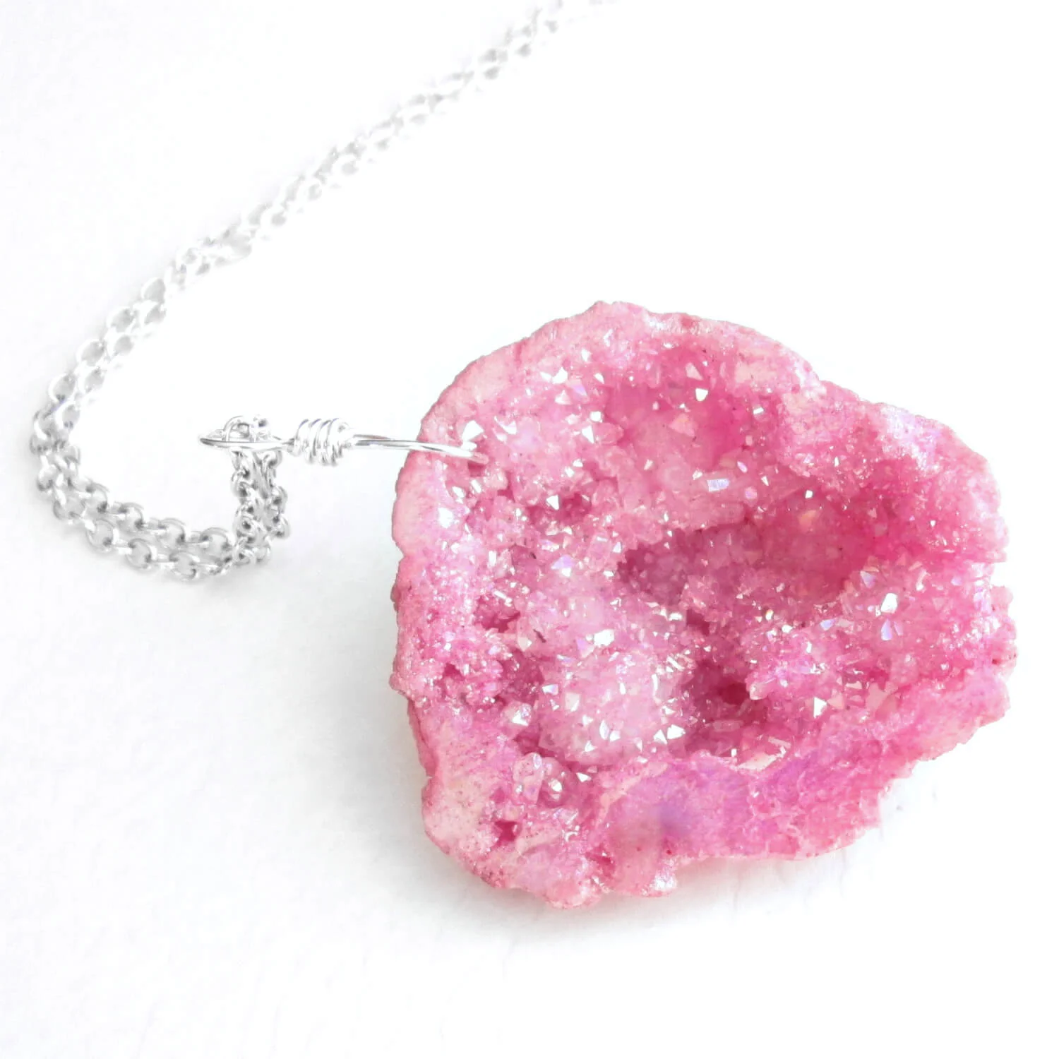 Druzy Quartz Jewelry, Geode Necklaces — CindyLouWho2