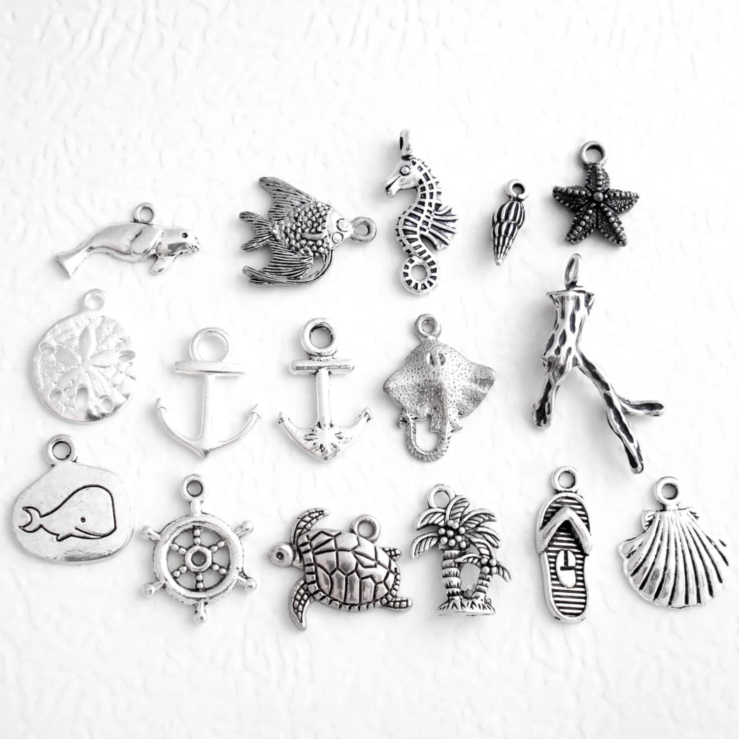 Ocean Charm Add-Ons: Sea & Beach-Themed Small Pendant Charms — CindyLouWho2