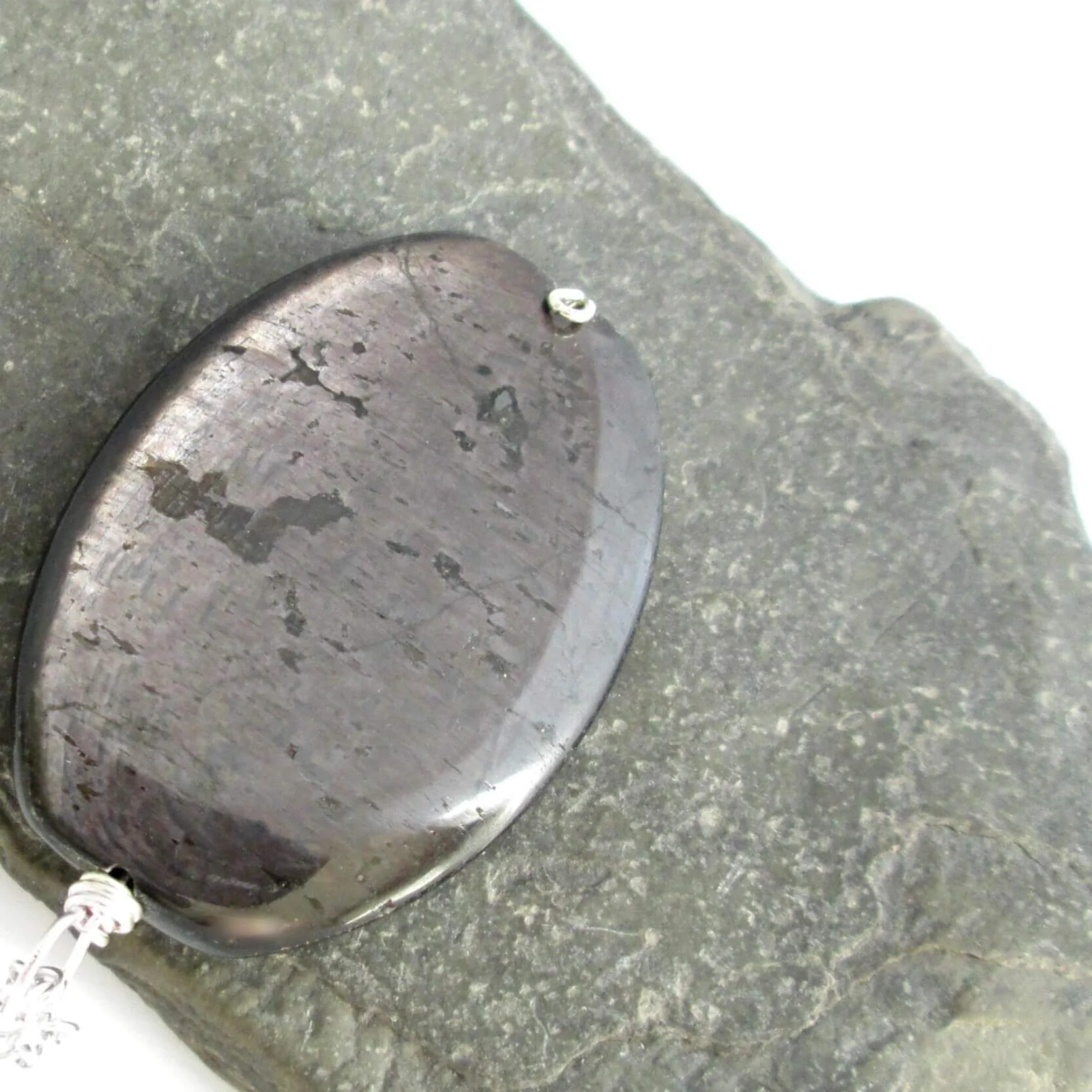 Hypersthene Stone Pendant, Semi Precious Gemstone Jewelry — CindyLouWho2