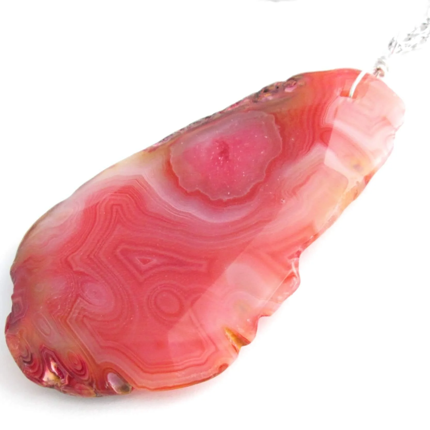 Agate Stone Jewelry, Colorful Semi-Precious Gemstone Pendants ...