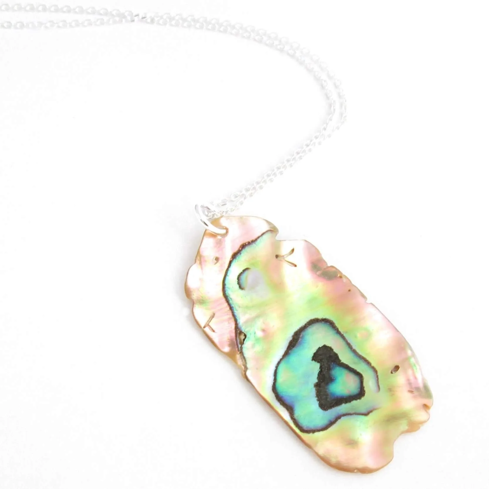 Rainbow Abalone Pendant, Paua Shell Jewelry — CindyLouWho2