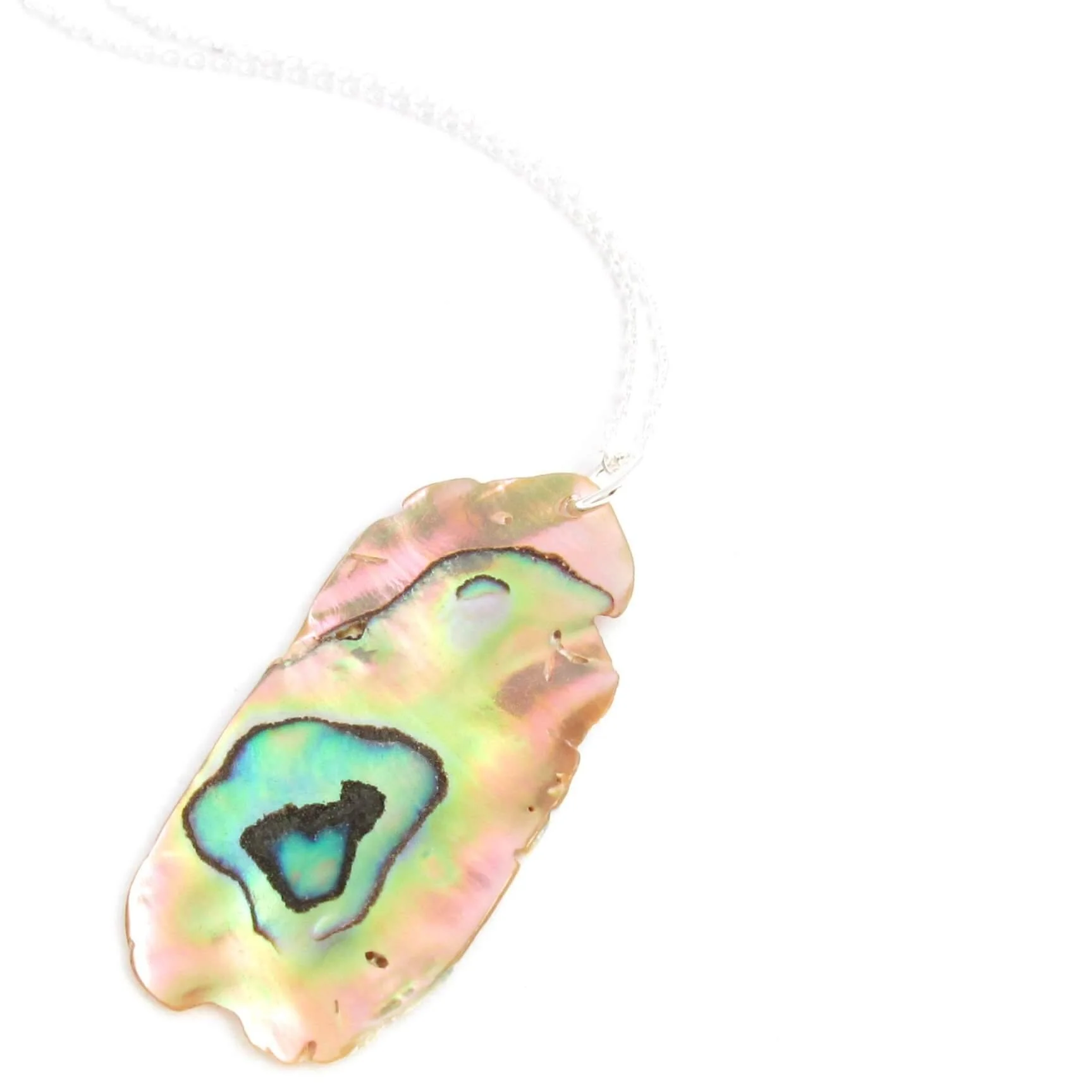 Rainbow Abalone Pendant, Paua Shell Jewelry — CindyLouWho2