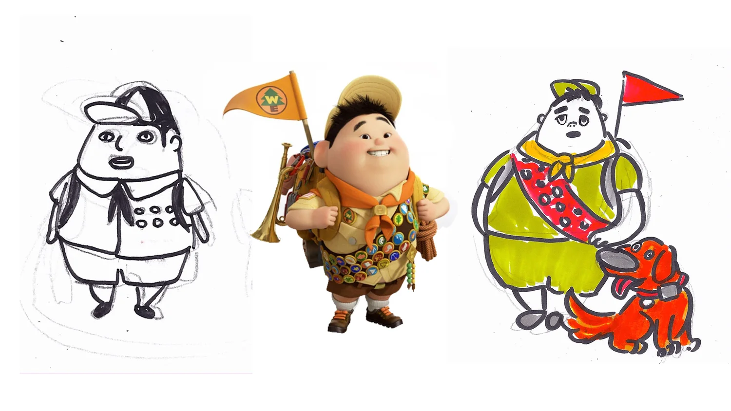 Russell From Up Drawing