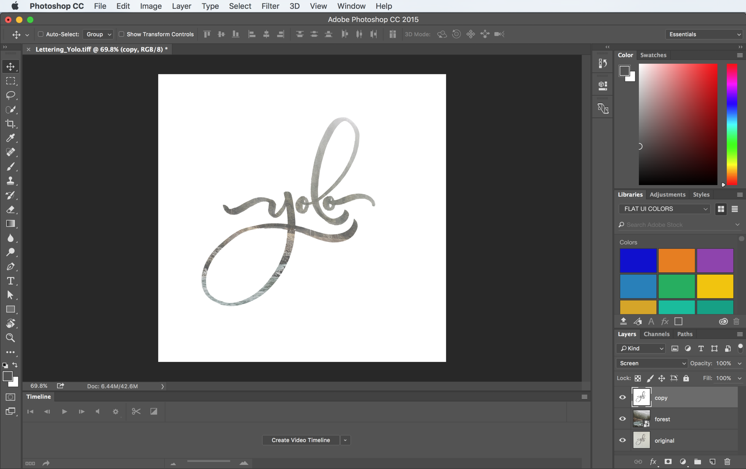 How to put your Lettering over a Photo with Photoshop — noahcamp.com