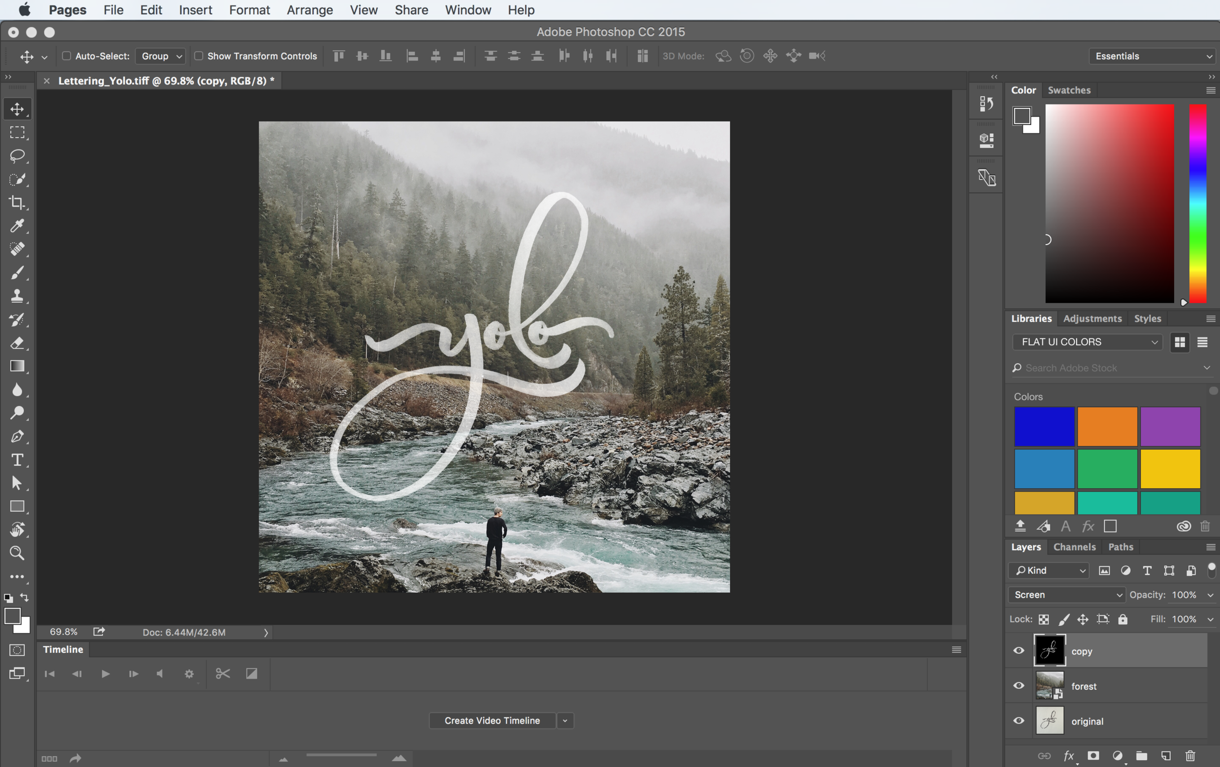 How to put your Lettering over a Photo with Photoshop — noahcamp.com