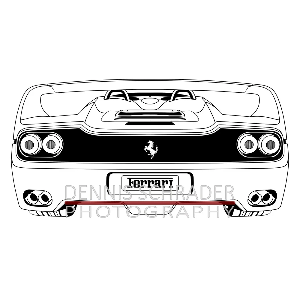 Ferrari Logo Stencil