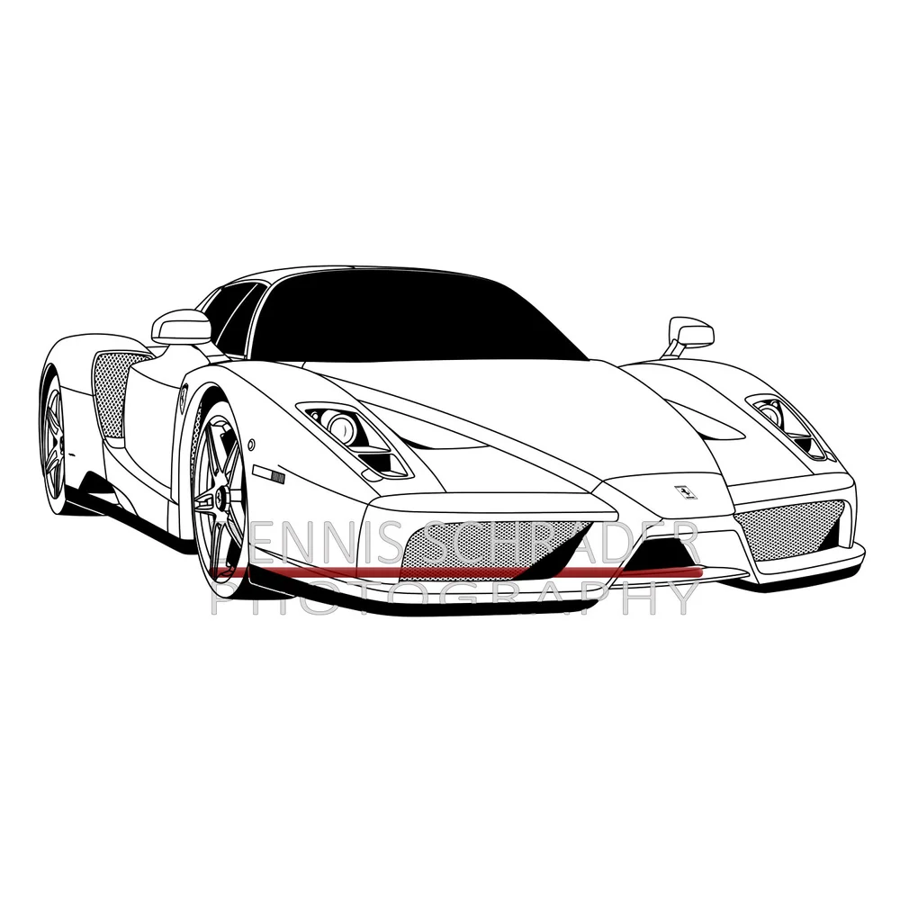 Ferrari Enzo Outline