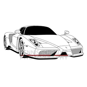 Enzo Ferrari Coloring Pages