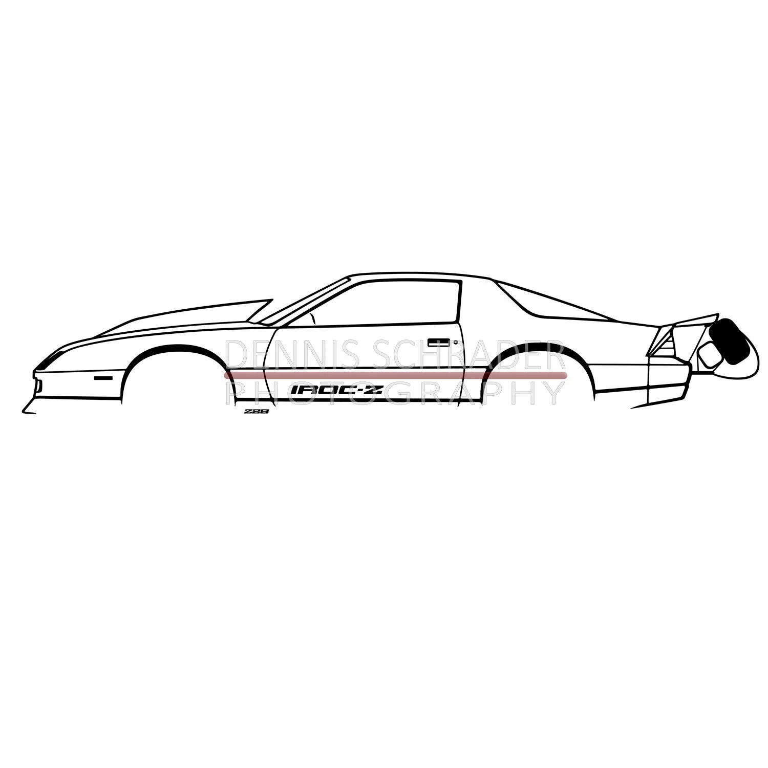 IROC Camaro Drag Car Graphic Art Stencil Digital Download — Dennis ...