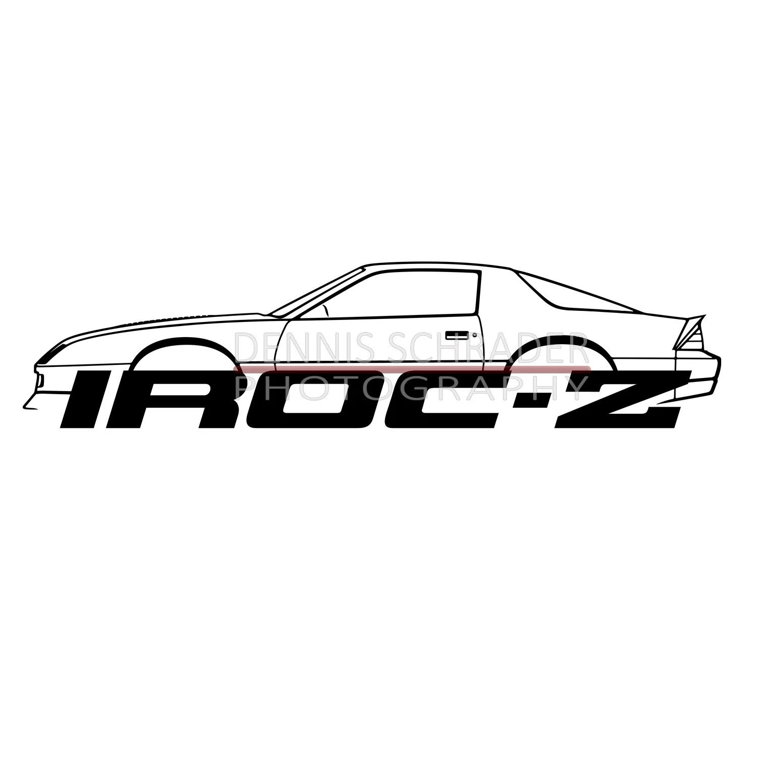IROC Camaro Drag Car Graphic Art Stencil Digital Download — Dennis ...