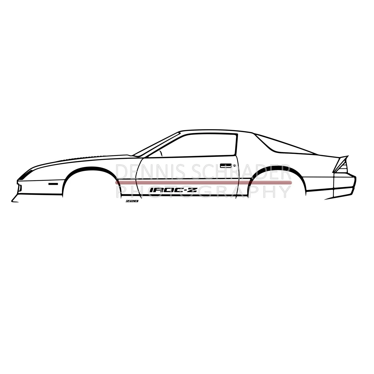 IROC Camaro Drag Car Graphic Art Stencil Digital Download — Dennis ...