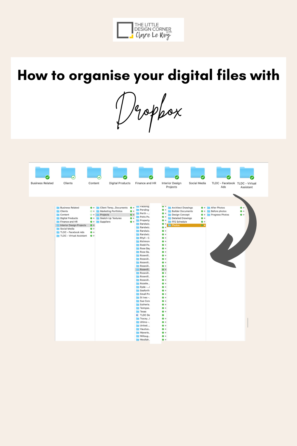 How to organise design client digital files using Dropbox — The Little ...