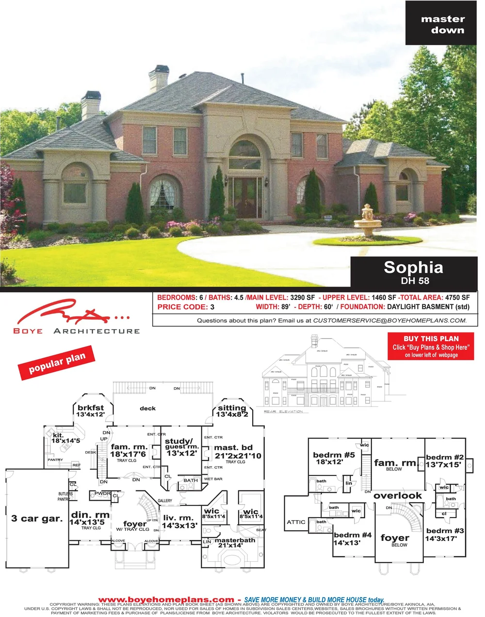 SOPHIA — Custom Home Design | House Plans | Boye Home Plans