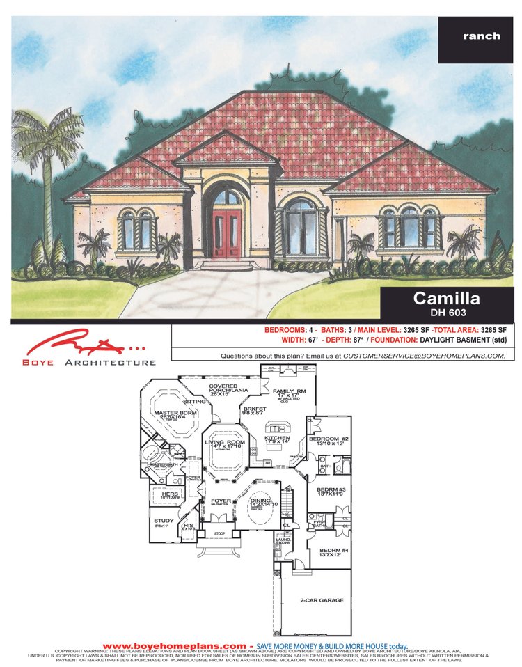 CAMILLA — Custom Home Design | House Plans | Boye Home Plans