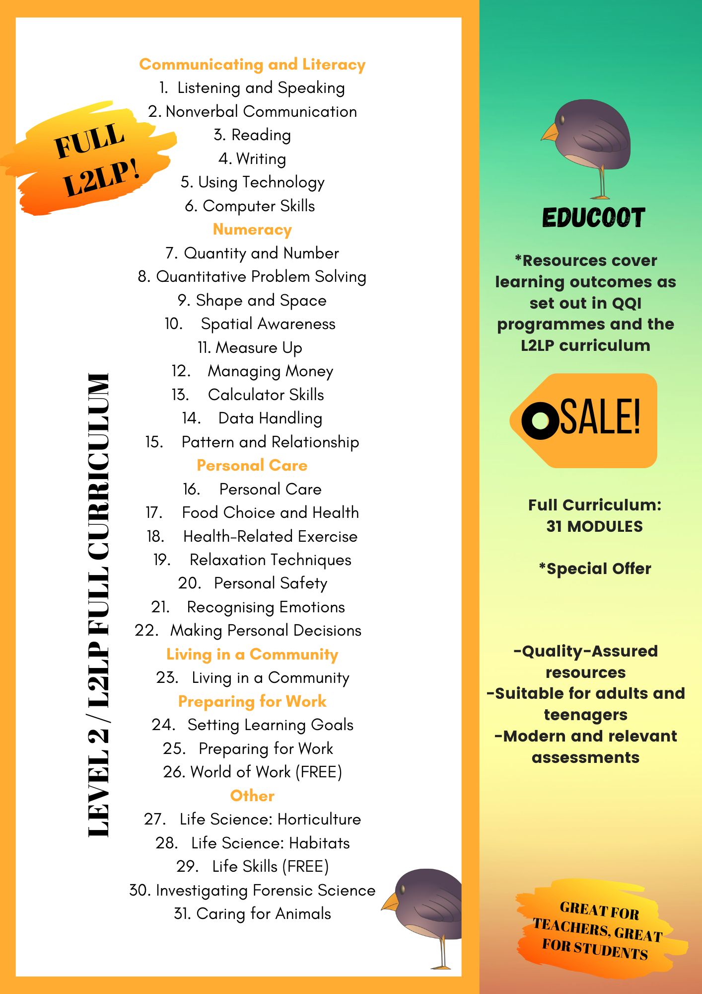 QQI Resources — Educoot Education Resources for literacy, numeracy ...