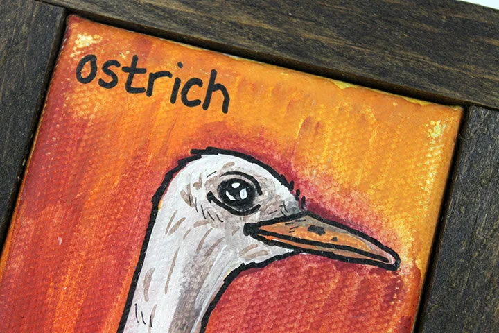 Ostrich Painting