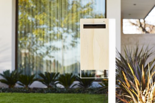Modern White Letterbox - Javi Design White Mailbox