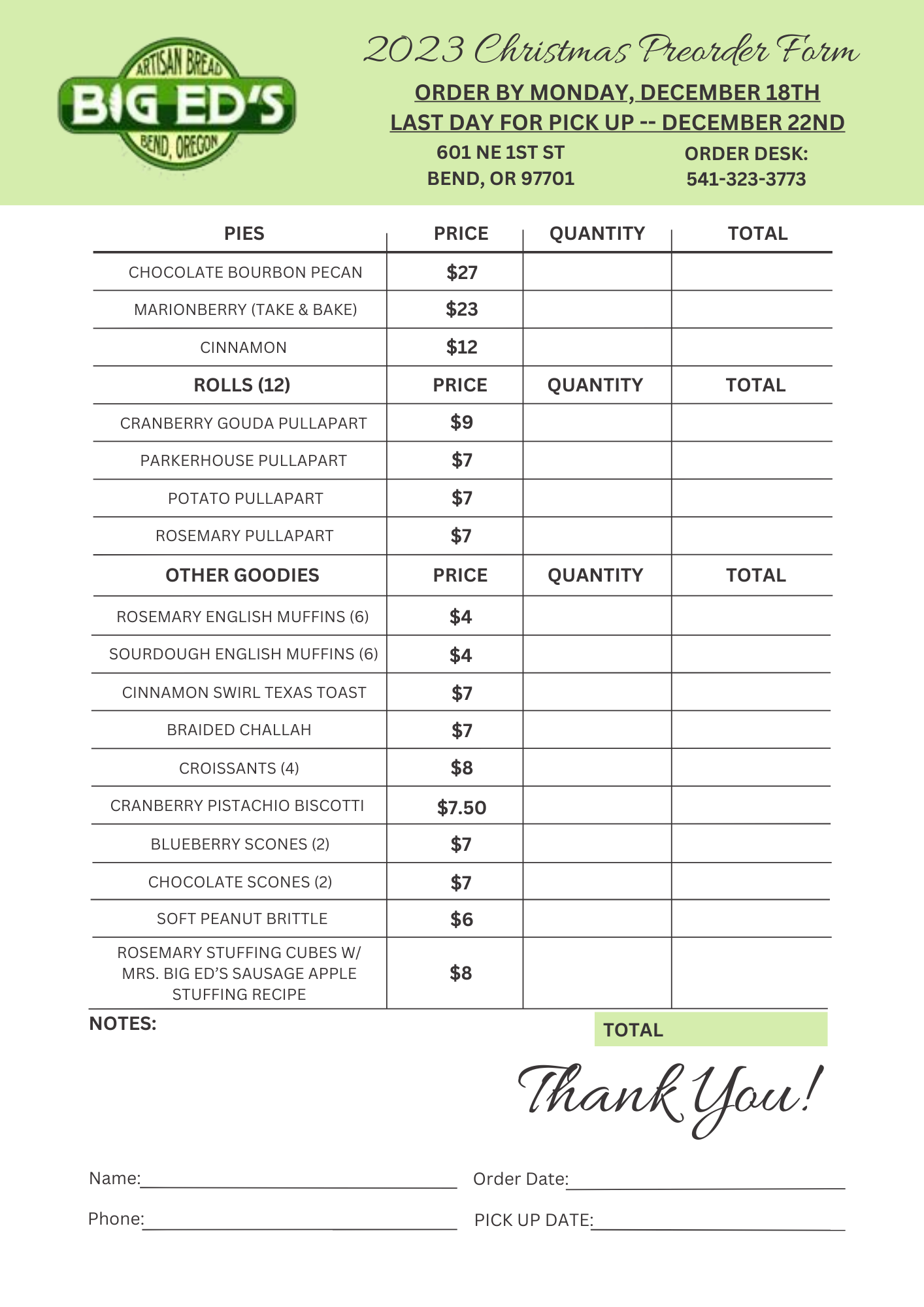 Big Ed's Artisan Bread