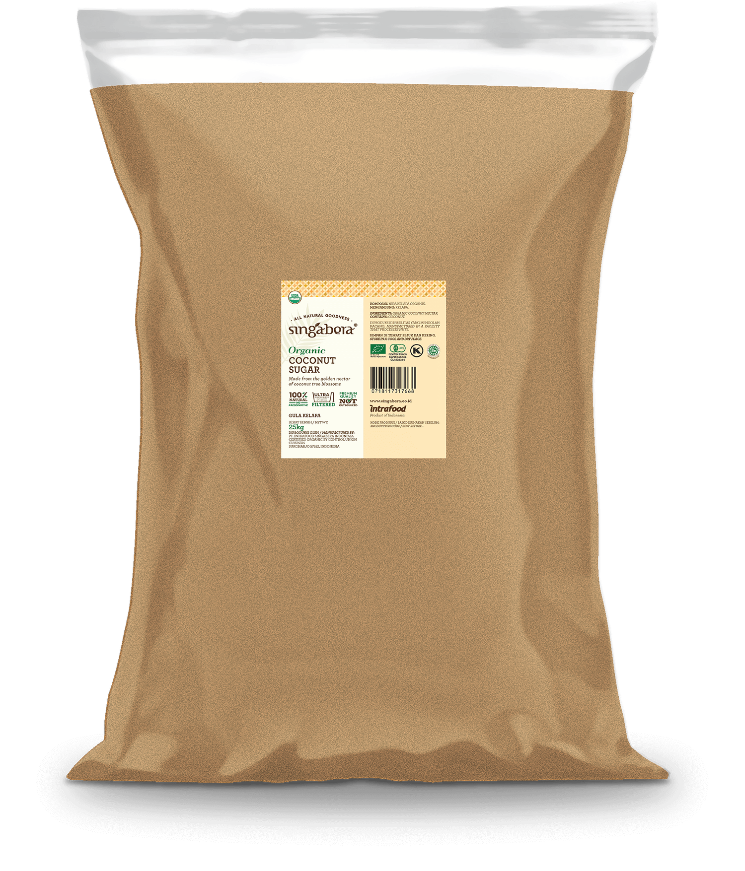 Organic Coconut Sugar - Packing & Packaging — Singabera