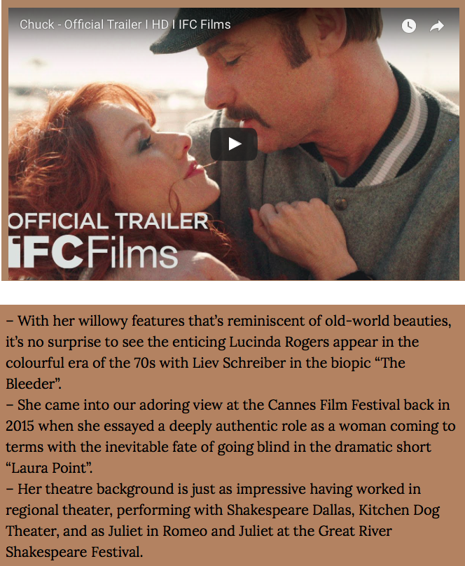 Lucinda Rogers Actress