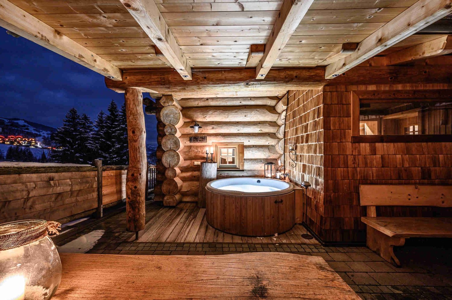Chalet mit Whirlpool ♥ Hütten- u. Chalet-Urlaub