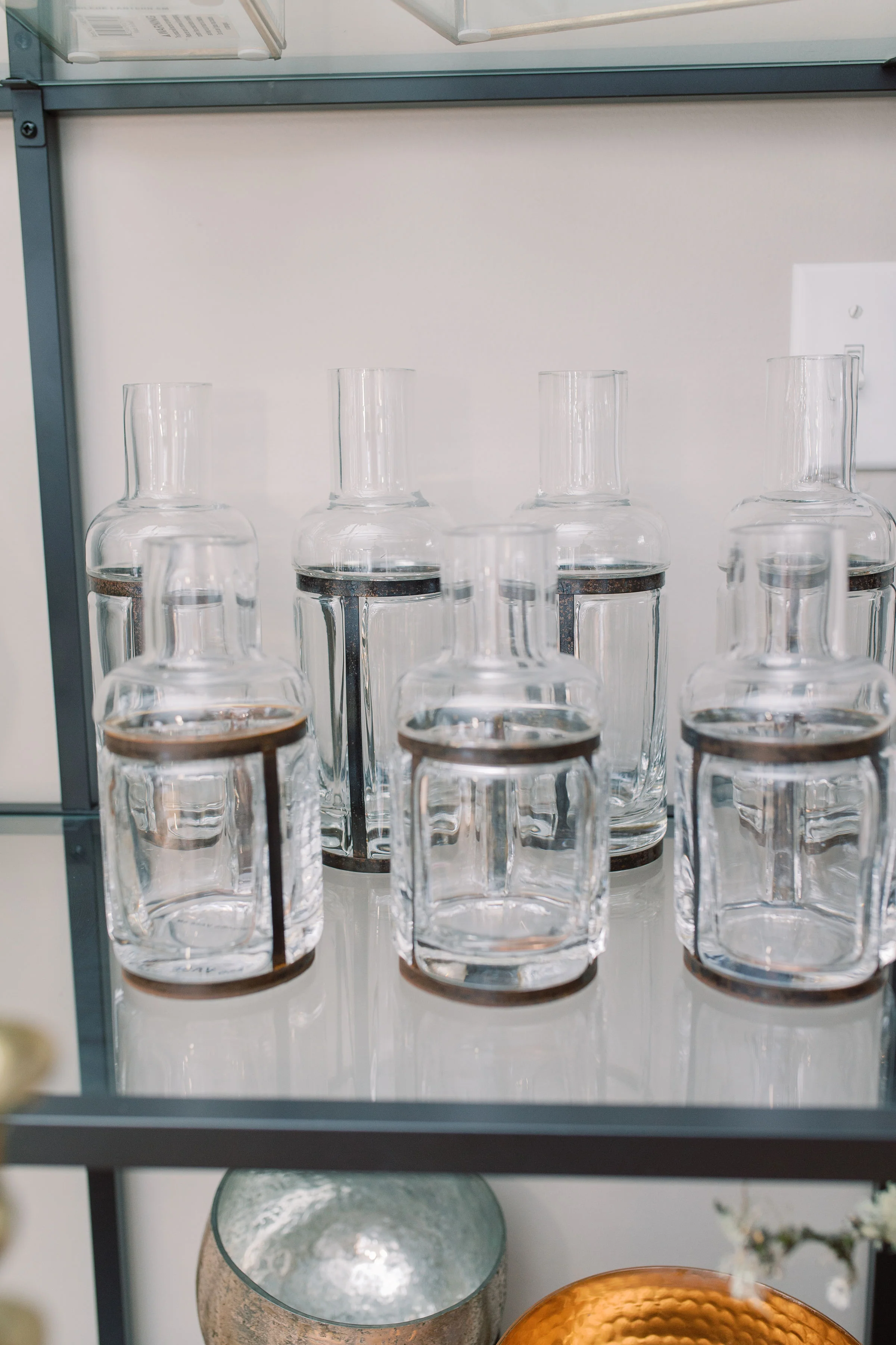 Mixed Clear Bottle Vases / $1.50 each — Lincoln Florist Event Rentals ...