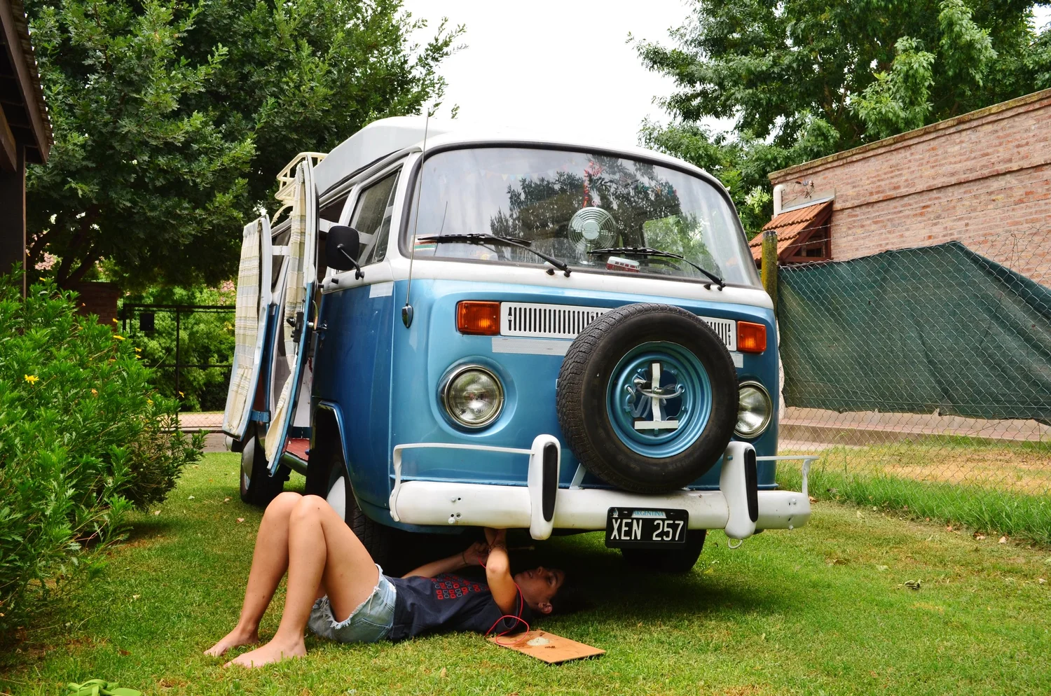 Lola & Nicolas in a VW Bus — Tiny House, Tiny Footprint