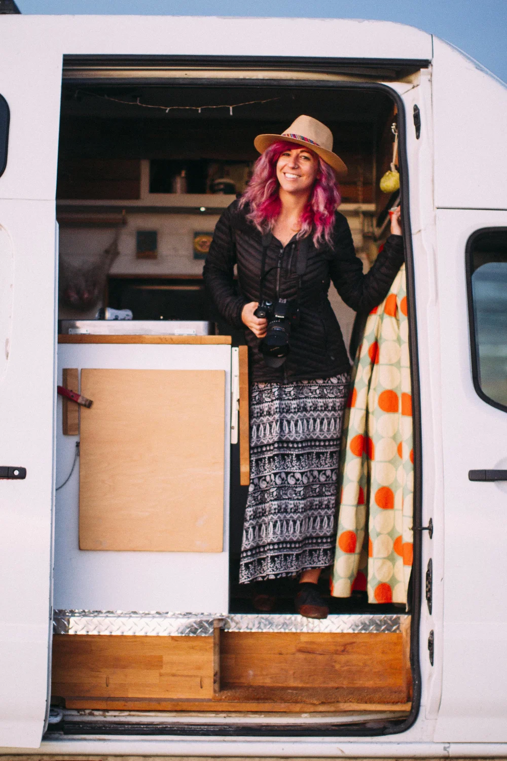 Lisa in a Nissan Van — Tiny House, Tiny Footprint