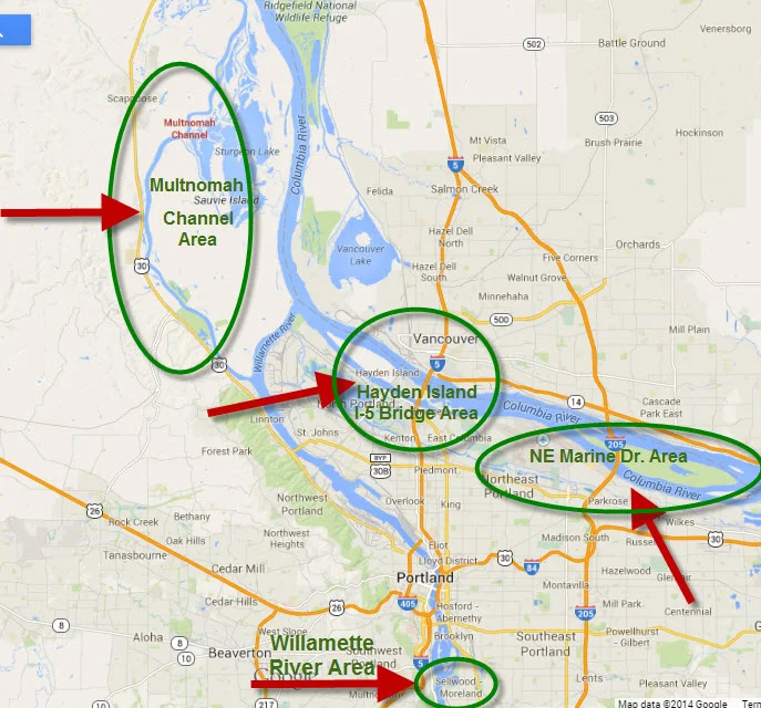 Willamette River Map