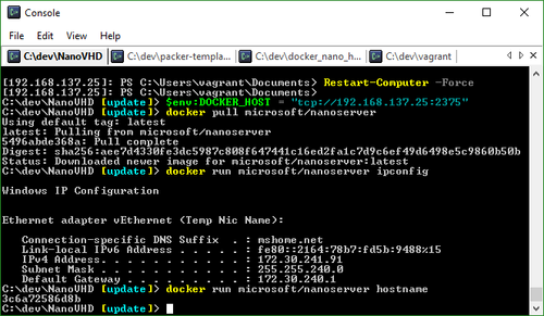 Creating a Docker container Host on Windows Nano Server with Chef — Hurry Up and Wait!