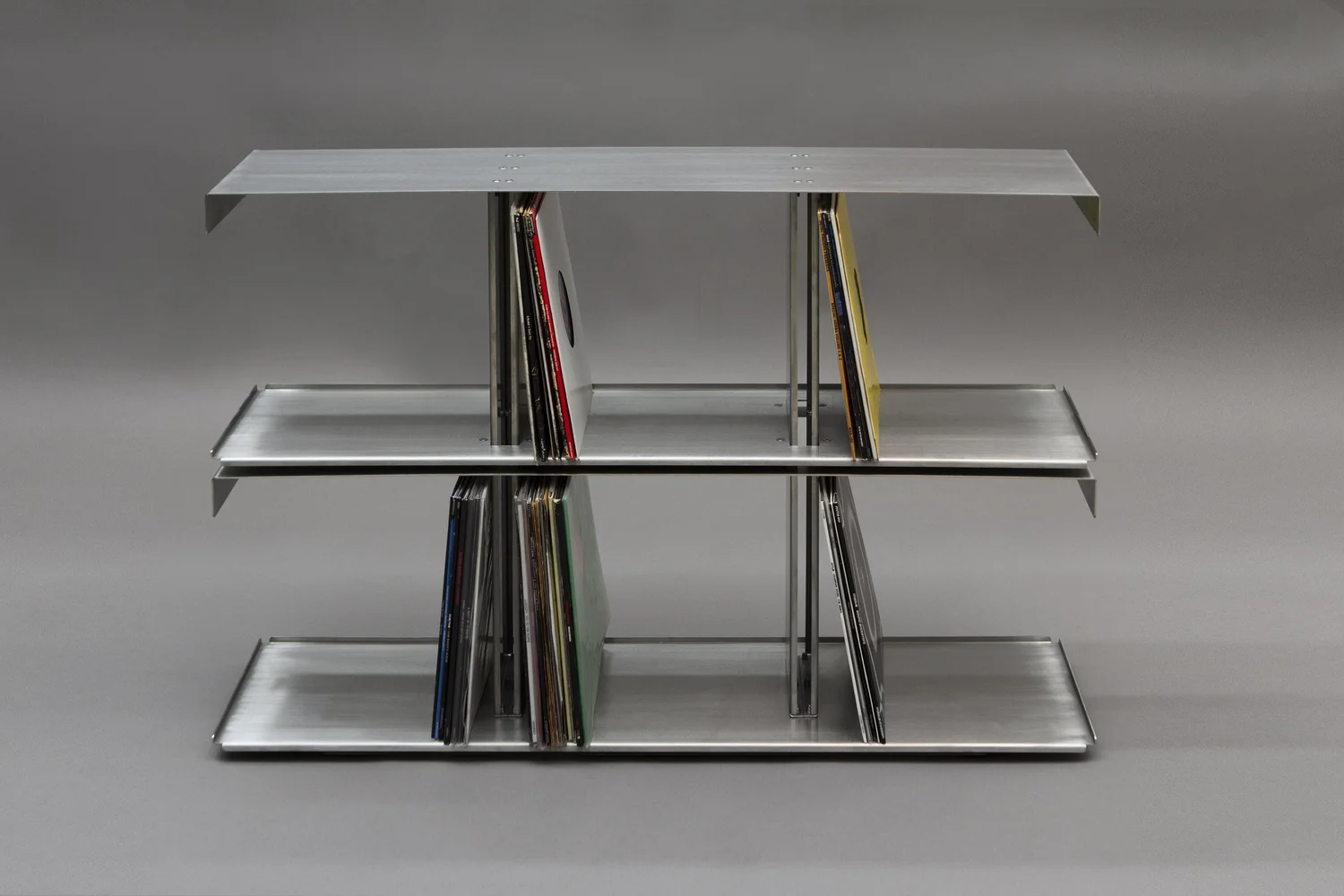stainless Steel Record shelf — B-TD