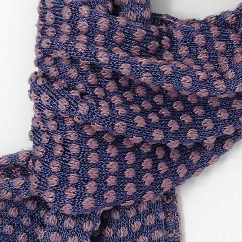 Women's luxury knitted scarf in a soft bobble pattern in beautiful ...