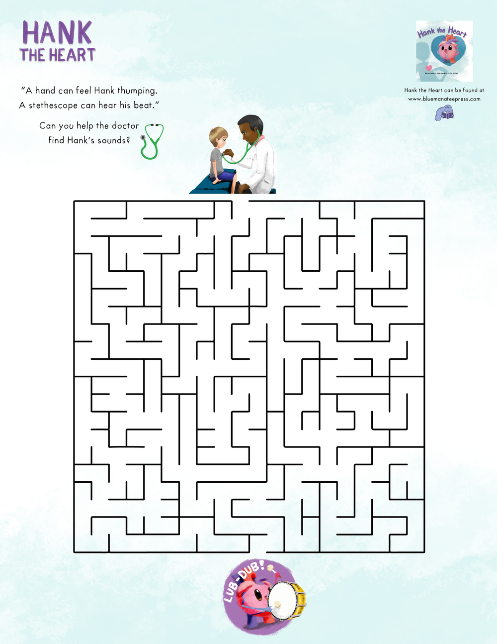 Hank the Heart Activities — blue manatee press