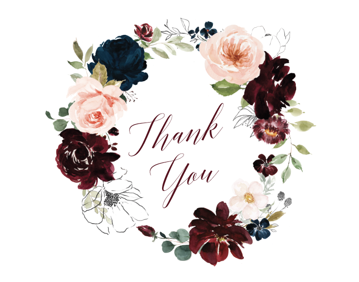 Thank You Flowers Clipart
